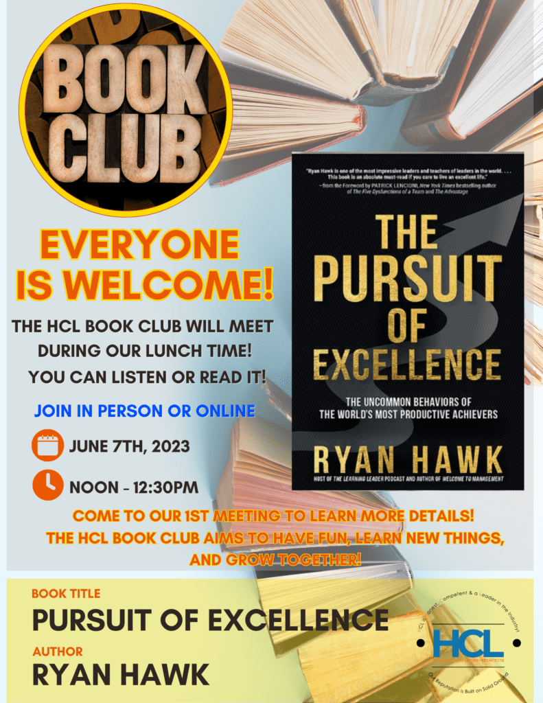 HCL Book Club - Pursuit of Excellence by Ryan Hawk - HCL - Engineers ...